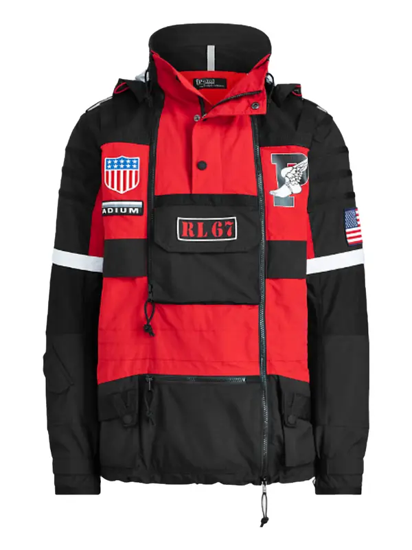 Polo Ralph Lauren Winter Stadium Jacket - Injection Red/polo Black