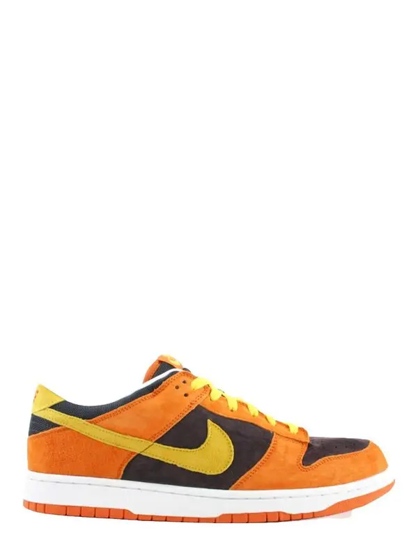 Nike Dunk Low Sneakers - Cave Purple/yellow Zest/solar Orange