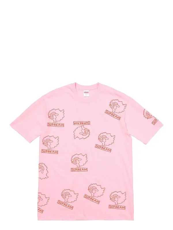 Supreme Gonz Heads Tee Shirt - Light Pink
