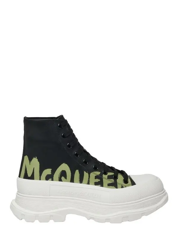 Alexander McQueen Tread Slick High-top Boots - Black/khaki