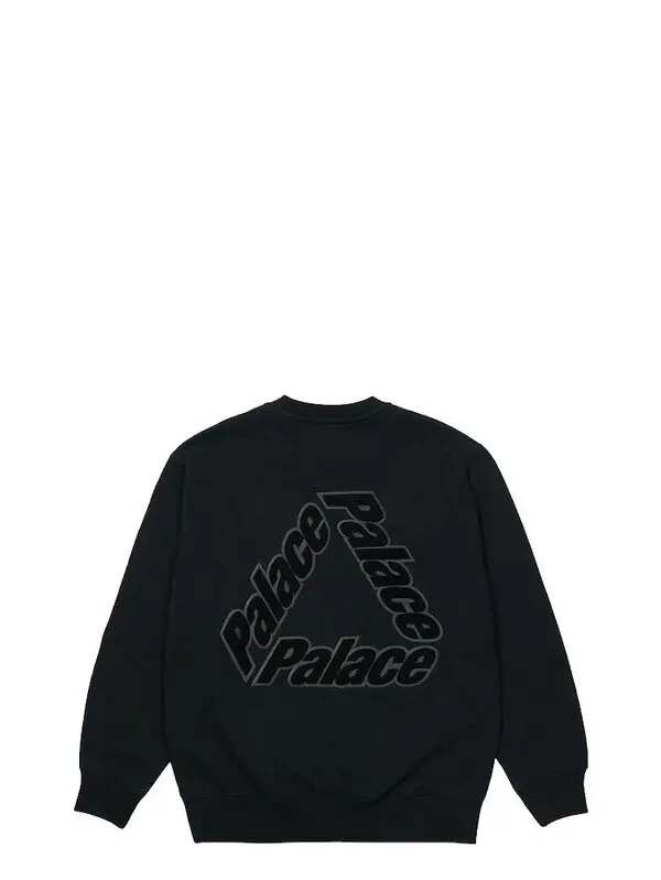 PALACE P3 Chenille Crew - Black