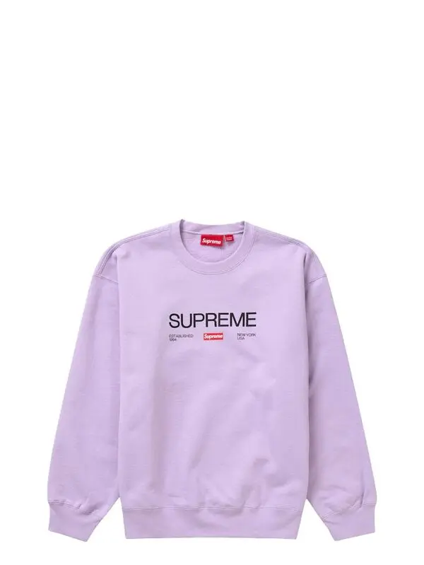 Supreme Established Crewneck Sweatshirt - Violet