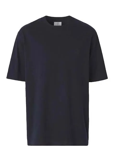 Burberry Monogram Chest Embroidered Logo T-shirt - Coal Blue