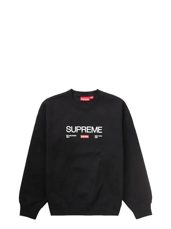 Supreme Established Crewneck Sweatshirt - Black