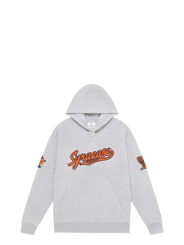 OVO X Ncaa Syracuse Orange Hoodie - Ash Heather Grey