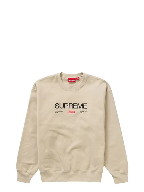 Supreme Established Crewneck Sweatshirt - Clay
