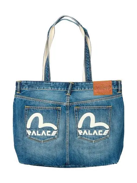 PALACE X Evisu Denim Tote - Light Wash