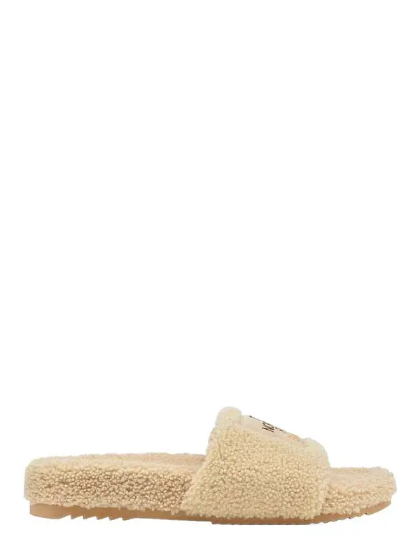 Gucci X The North Face Merino Wool Slides - Beige