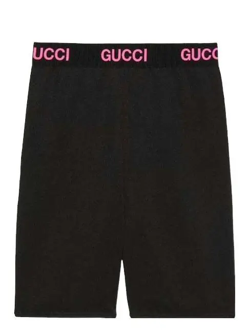 Gucci Biker Shorts - Black/pink