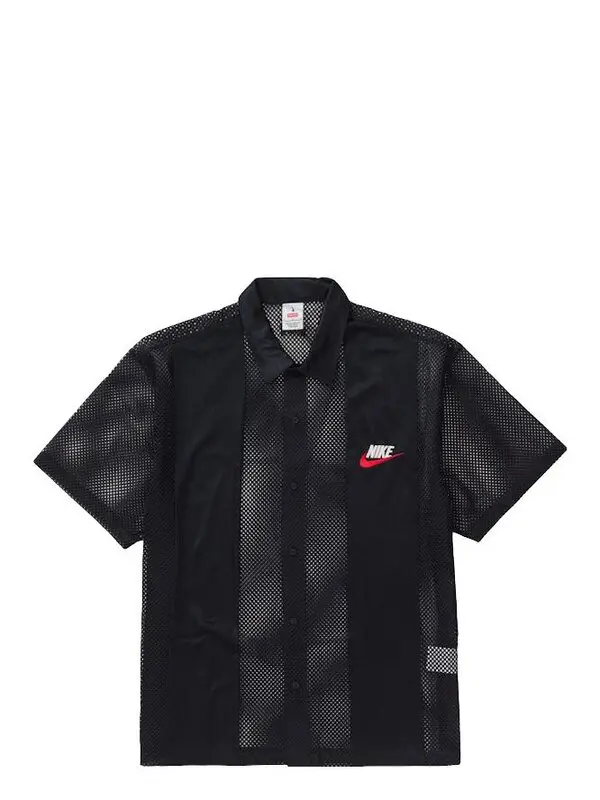 Supreme Nike Mesh Short Sleeve Shirt - Black