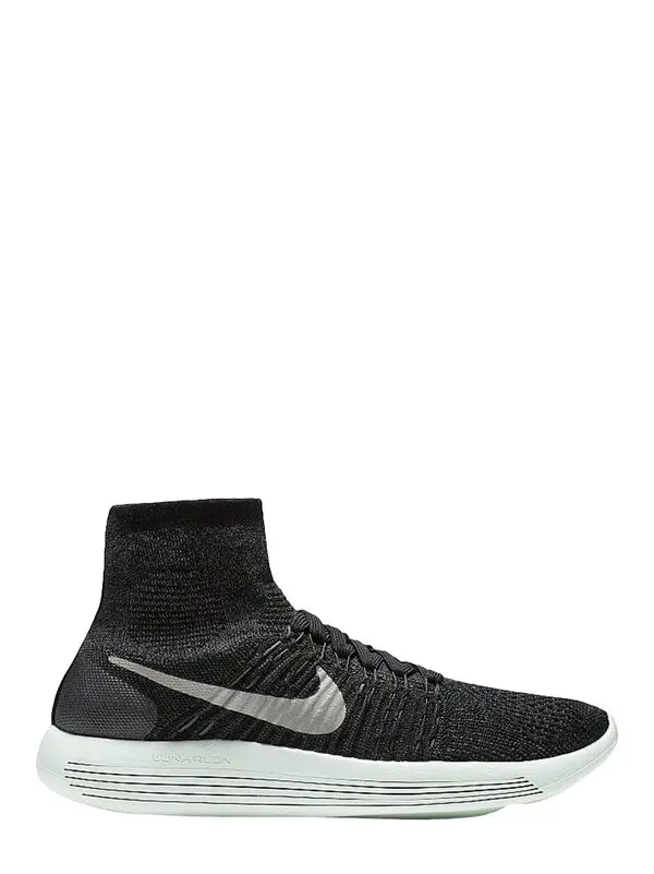Nike Lunarepic Flyknit Lb Metallic Sneakers - Black