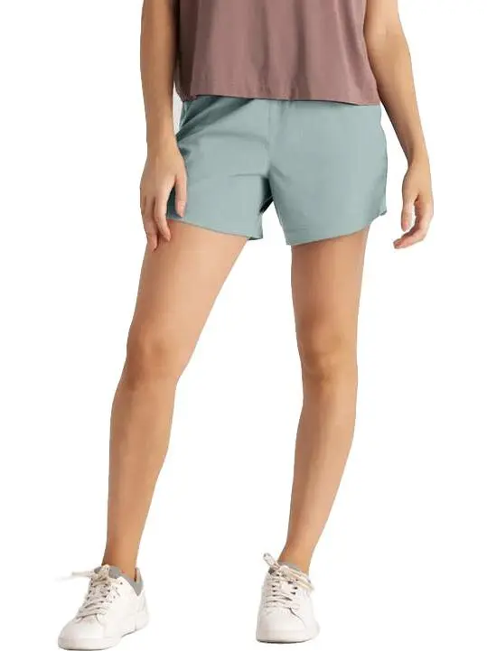 FREE FLY Breeze Athletic Shorts - Ocean Mist