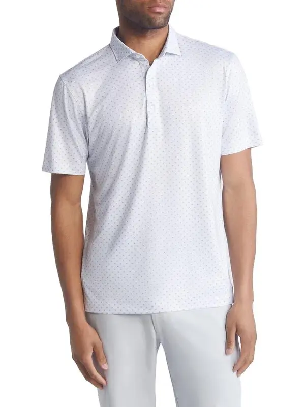 Johnnie-o Crete Neat Print Prep-formance Polo - Paloma