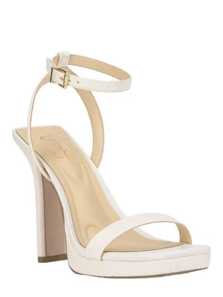 Jessica Simpson Ankle Strap Platform Sandals - Soft Ivory