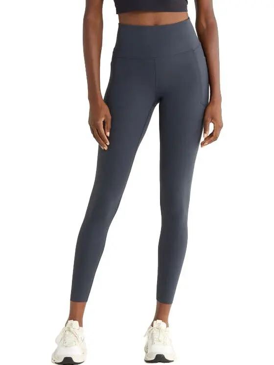 FREE FLY All Day Pocket 7/8 Leggings - Deep Navy