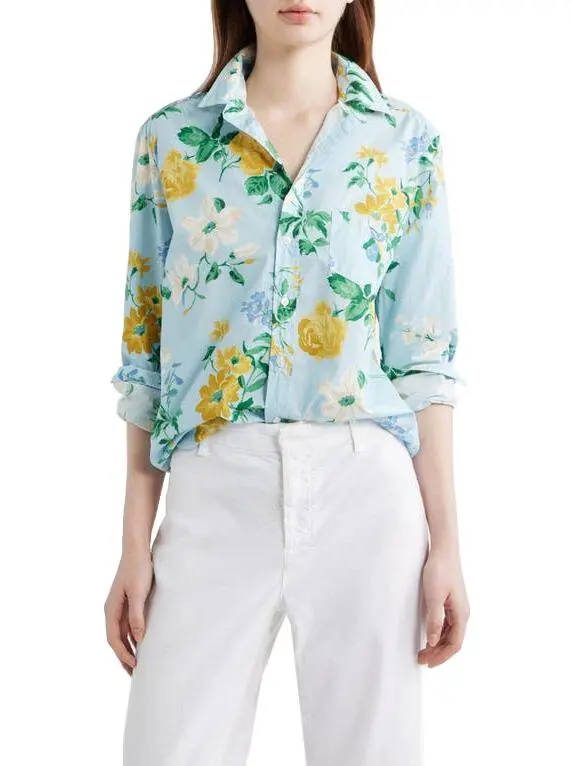 Frank & Eileen Eileen Relaxed Button-up Shirt - Blue Floral