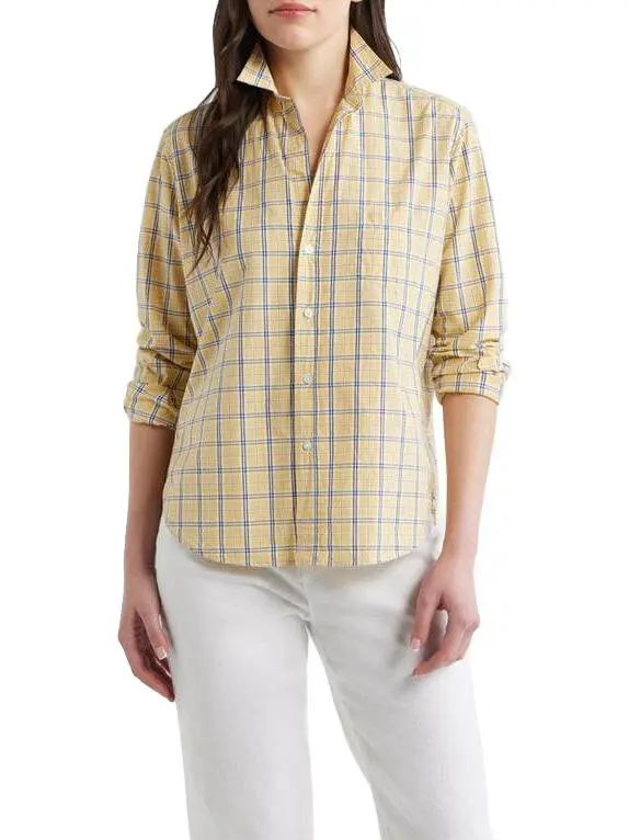 Frank & Eileen Eileen Relaxed Button-up Shirt - Yellow And Blue Plaid