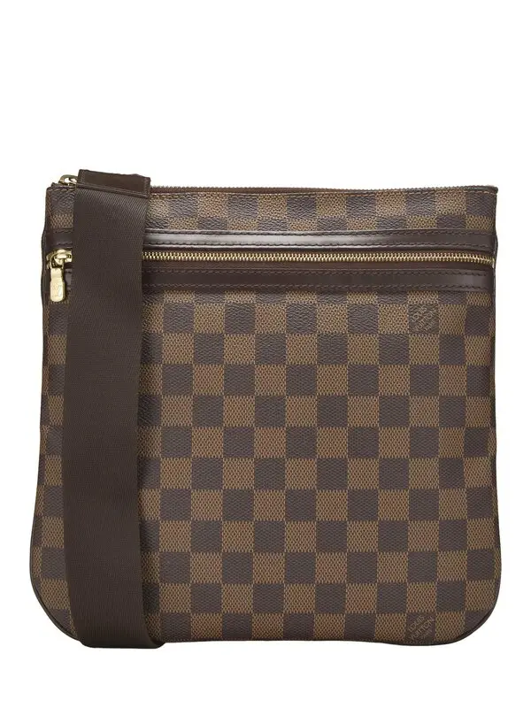LOUIS VUITTON Damier Ebene Pochette Bosphore - Brown