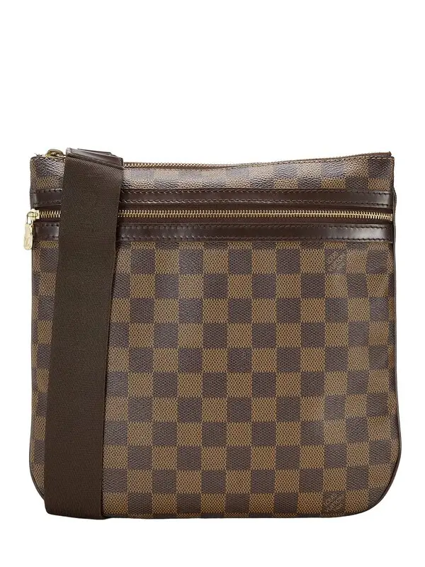 LOUIS VUITTON Damier Ebene Pochette Bosphore - Brown