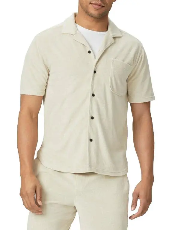 Paige Colvin Terry Cloth Camp Shirt - Macadamia