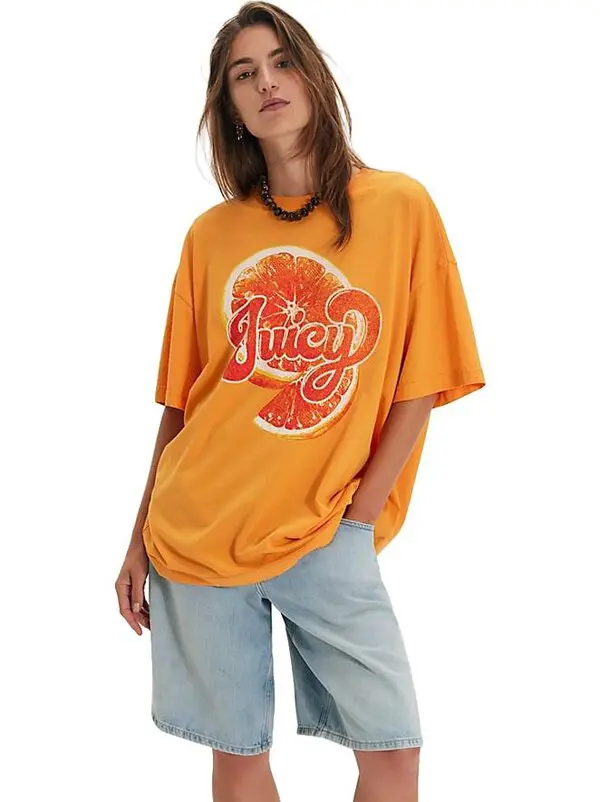RAGABOND Harvest Vintage Wash Tee - Juicy Orange