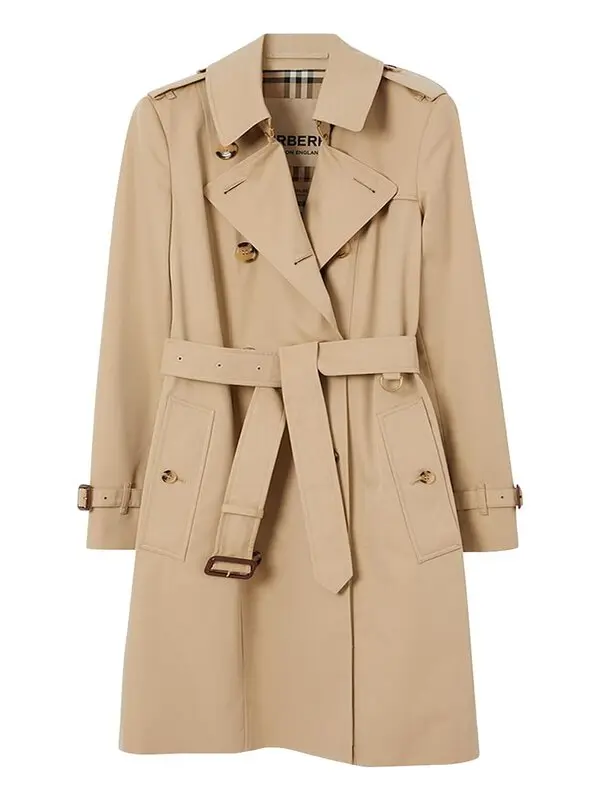 Burberry Chelsea Belted Double-breasted Trench Coat - Beige