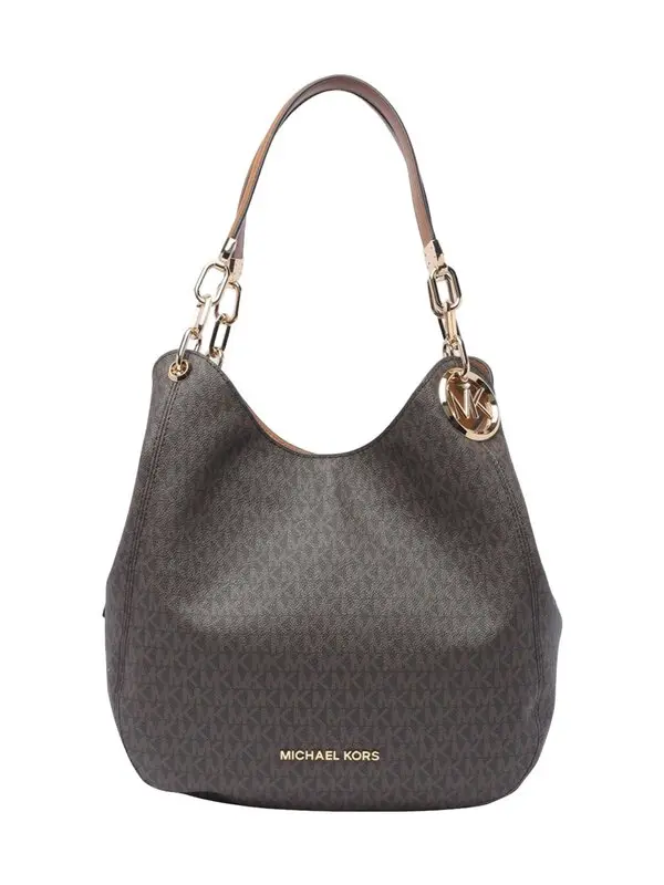 Michael Kors Monogram Shoulder Bag - Brown