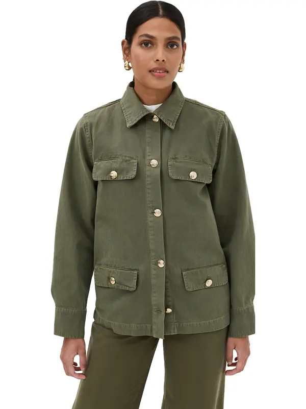 ANINE BING Corey Barn Jacket - Army Green