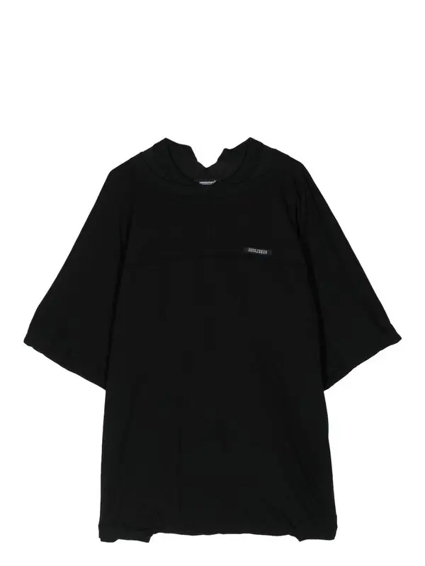 UNDERCOVERISM Logo-appliqué Cotton T-shirt - Black