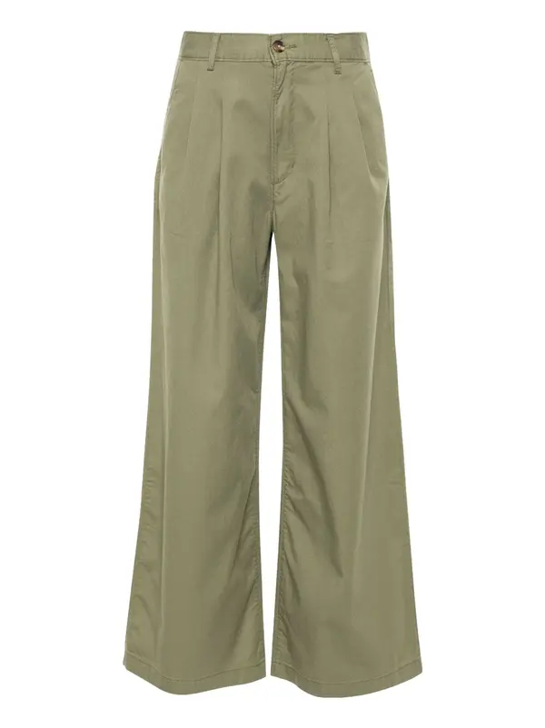 LEVI'S Pleat-detail Wide-leg Trousers - Green