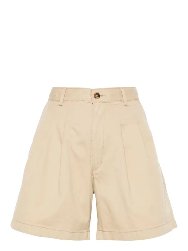 LEVI'S Pleat-detail Shorts - Neutrals
