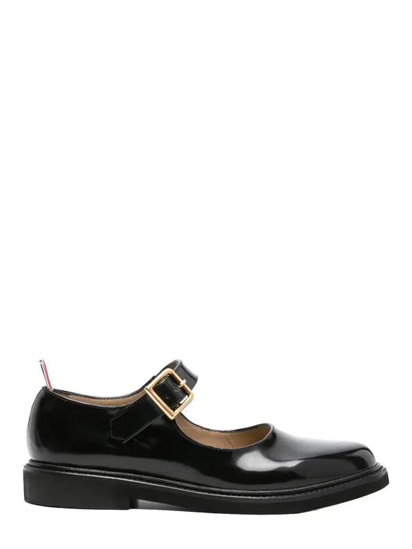 Thom Browne Patent-leather Ballerina Flats - Black