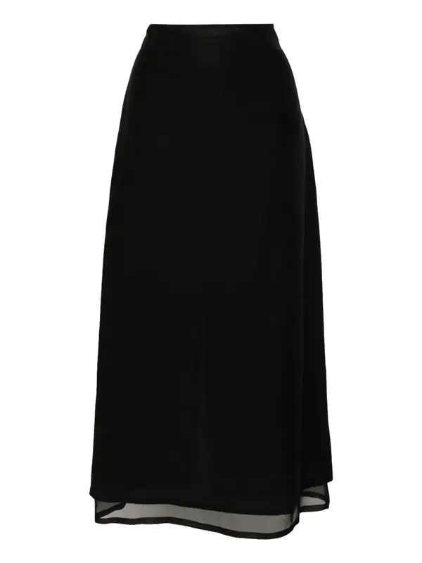 Fabiana Filippi Organza Maxi Skirt - Black