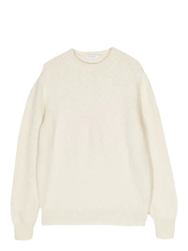 CRUCIANI Crew-neck Jumper - White