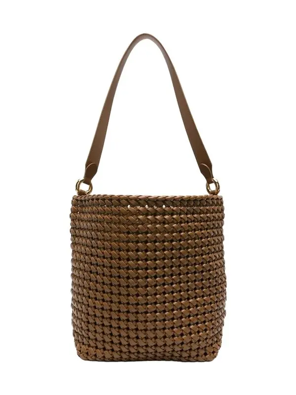 THEMOIRE Phoebe Knotted Shoulder Bag - Brown