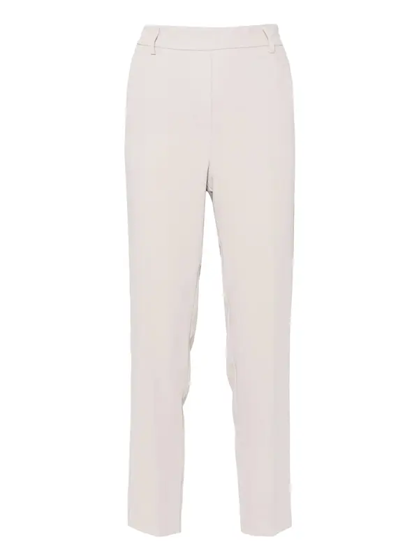 BLANCA VITA Pelargo Slim-cut Trousers - Neutrals