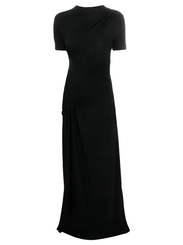 Givenchy Gathered Maxi Dress - Black