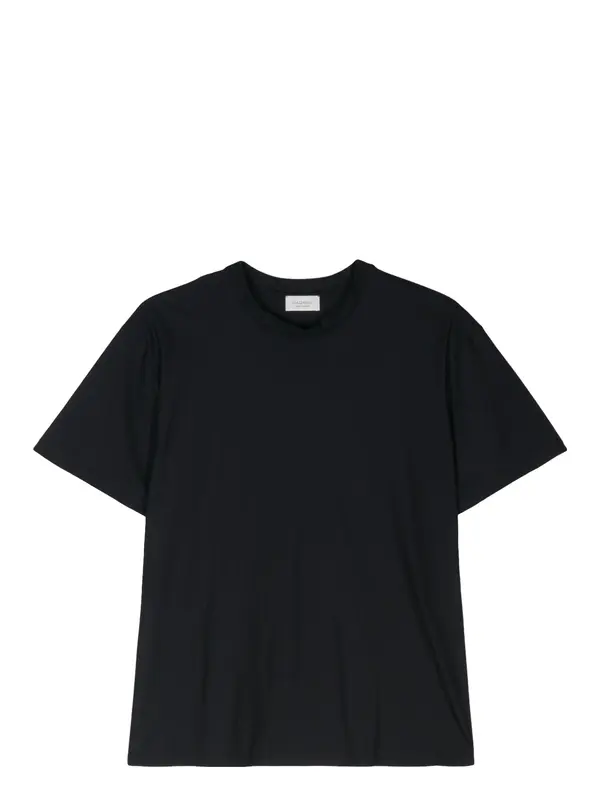 MAZZARELLI Tonal-stitching Short-sleeve T-shirt - Black