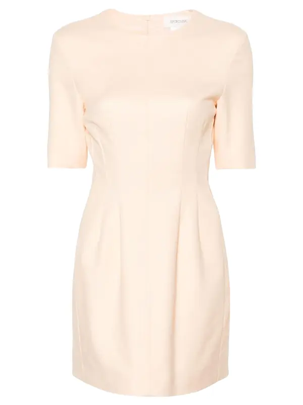 Sportmax Colomba Dart-detail Minidress - Neutrals