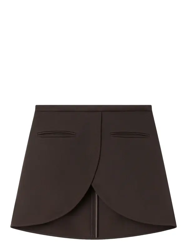 COURREGES Ellipse Mini Skirt - Brown