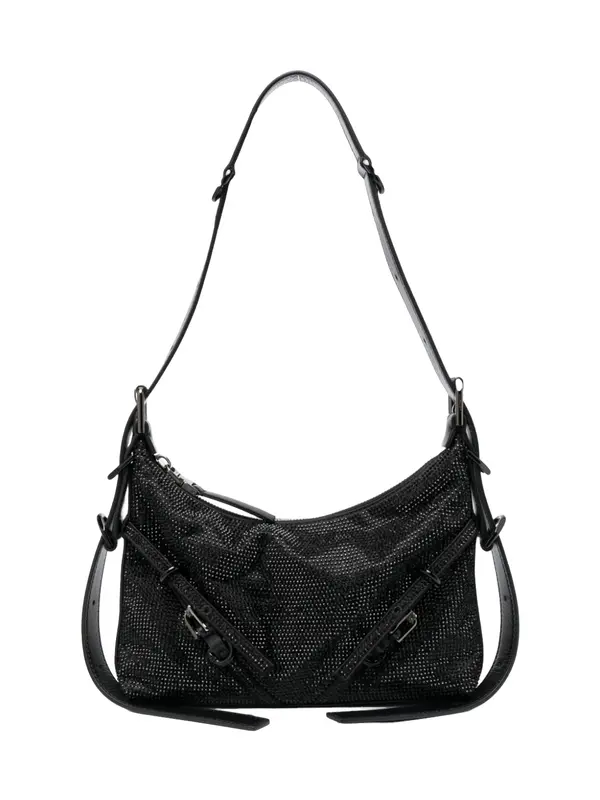 Givenchy Rhinestone-embellished Shoulder Bag - Black