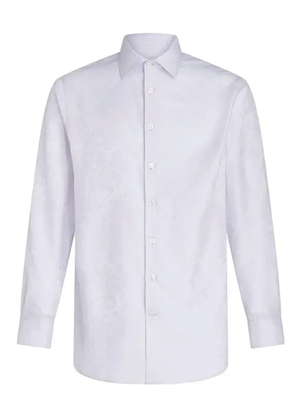 Etro Jacquard Cotton Shirt - White