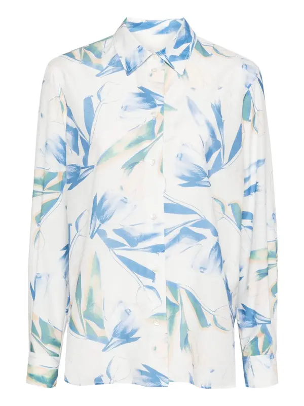 Paul Smith Tulip-print Shirt - Blue