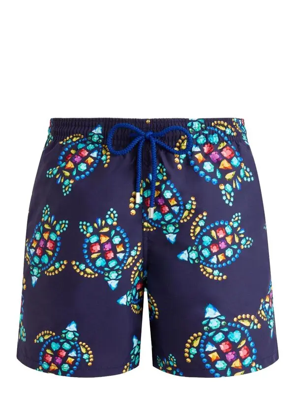 Vilebrequin Vendôme Turtles-print Swim Shorts - Blue