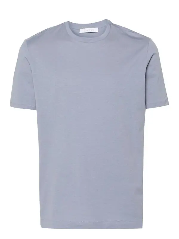 CRUCIANI Cotton-blend T-shirt - Blue