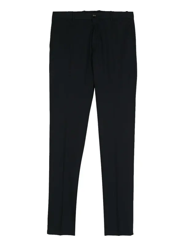 Incotex Mid-rise Tailored Trousers - Blue