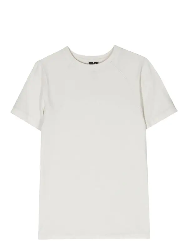 ENTIRE STUDIOS Crew-neck Cropped T-shirt - Neutrals