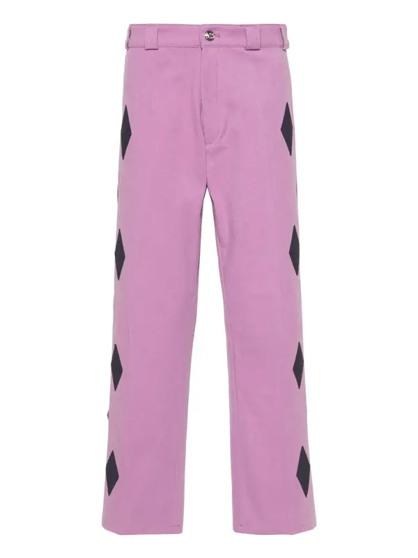 BLUEMARBLE Bead-embellished Trousers - Purple