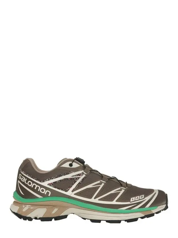 SALOMON Xt6 Mindful Sneakers - Falcon/almond Milk/bright Green