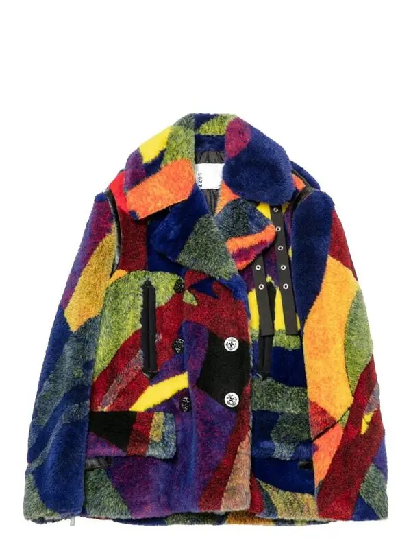 KAWS X Sacai Fur Coat - Multicolor